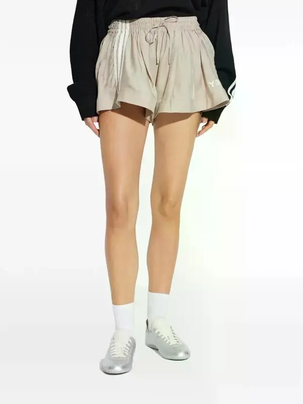 Y3 Drawstring Logo Shorts