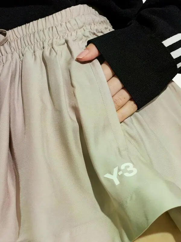 Y3 Drawstring Logo Shorts