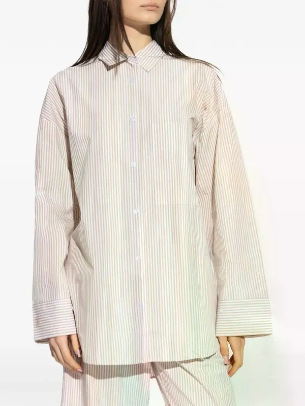 BY MALENE BIRGER Derris Striped Shirt - Neutrals