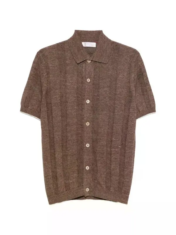 Brunello Cucinelli Button Shirt - Brown