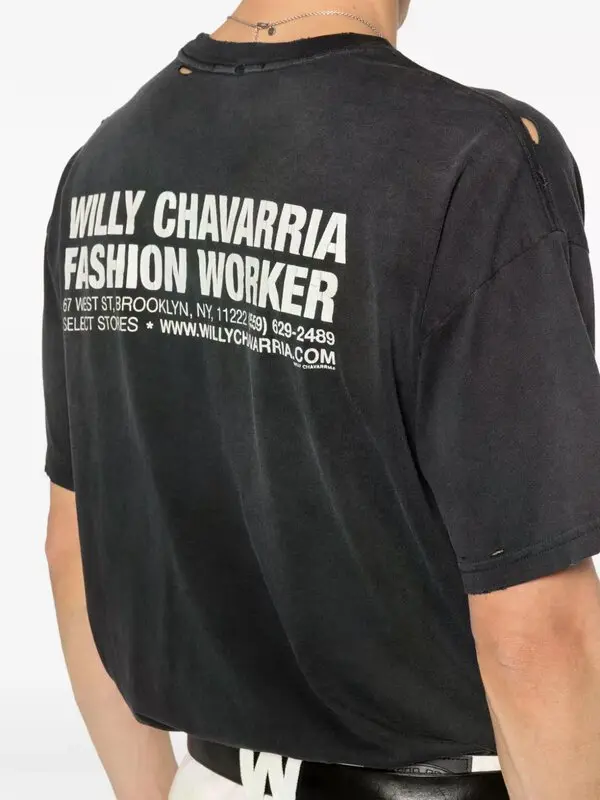WILLY CHAVARRIA Pocket Crew-neck T-shirt