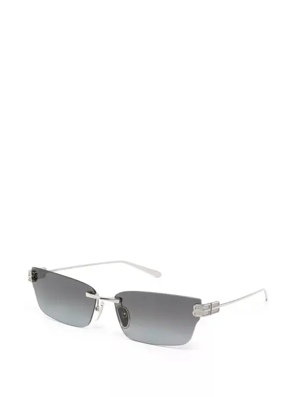 Balenciaga Rimless Rectangle Sunglasses