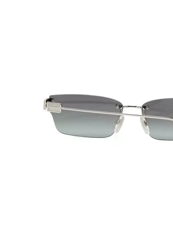 Balenciaga Rimless Rectangle Sunglasses