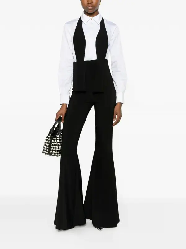CATALINA Crystal-cuff Scarf Shirt