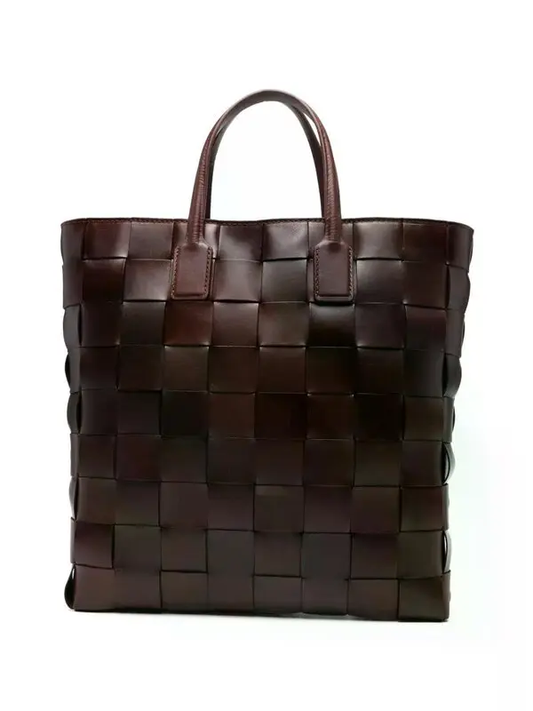 Dragon Diffusion Pino Woven-design Tote Bag - Brown