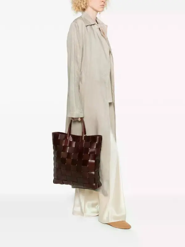 Dragon Diffusion Pino Woven-design Tote Bag - Brown