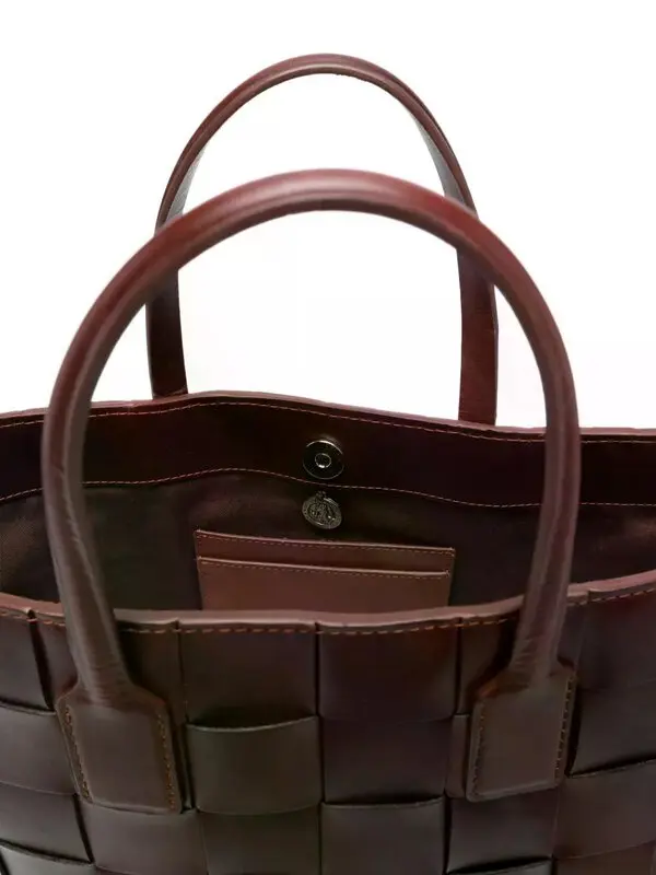Dragon Diffusion Pino Woven-design Tote Bag - Brown