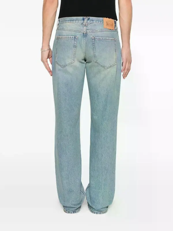 Aries Tyrone Distressed Low-rise Jeans