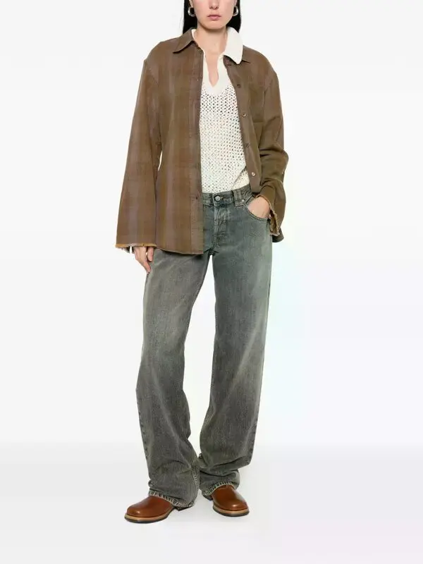 Aries Tyrone Distressed Low-rise Jeans