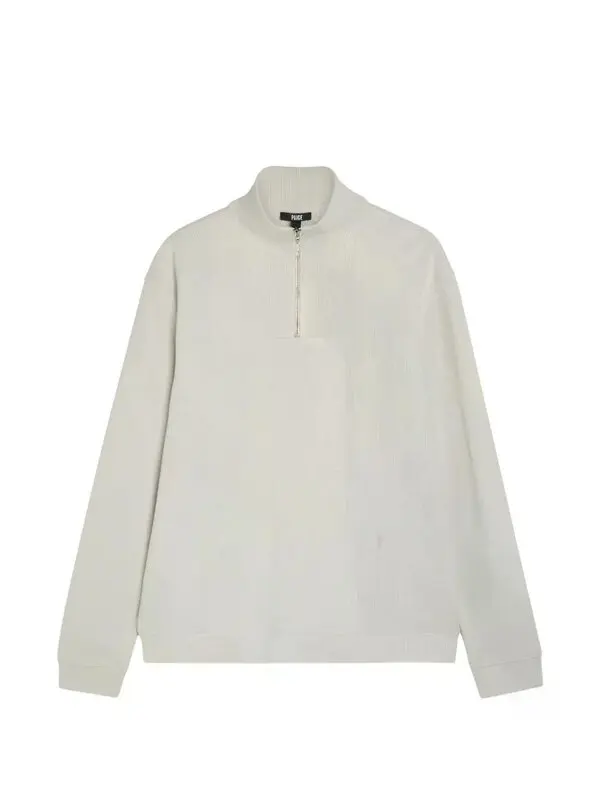 Paige Orion Zip Textured Sweatshirt