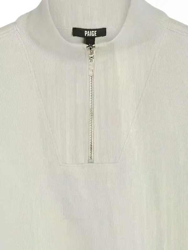 Paige Orion Zip Textured Sweatshirt