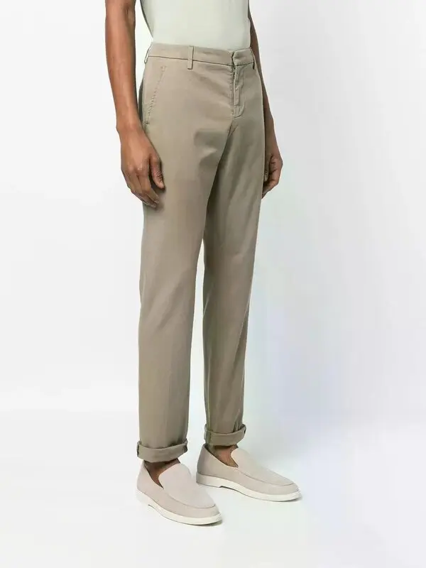 DONDUP Mid-rise Cropped Chinos - Neutrals