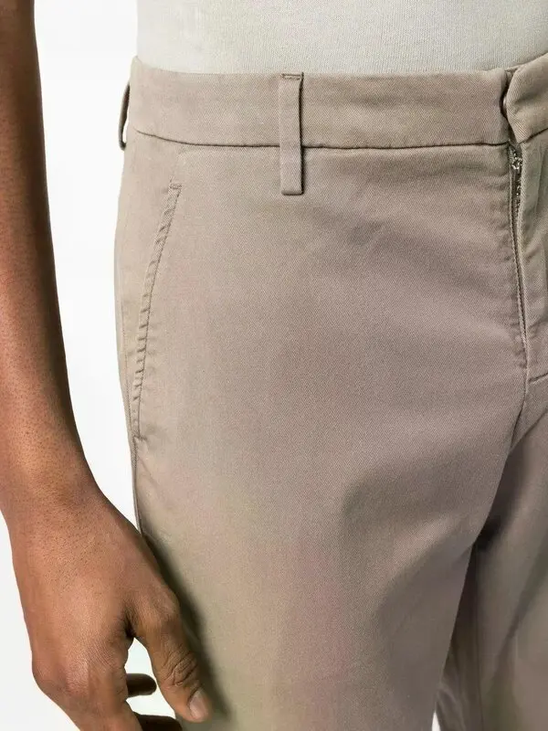 DONDUP Mid-rise Cropped Chinos - Neutrals