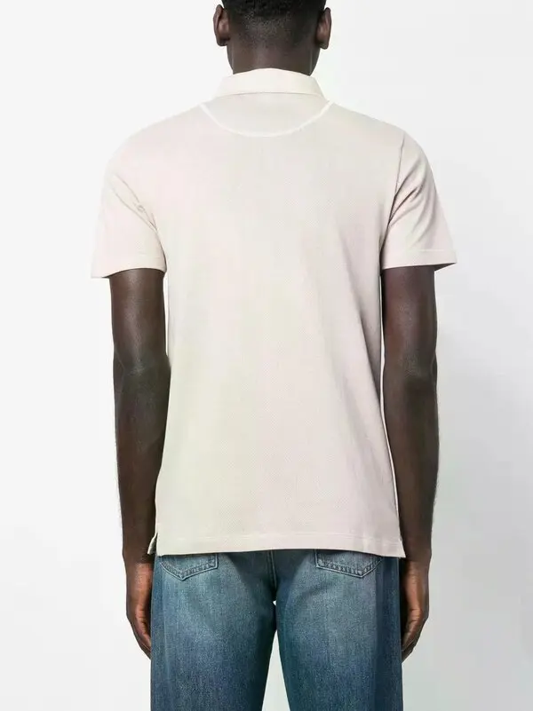Sunspel Short-sleeve Cotton Polo Shirt - Neutrals