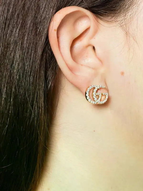 Gucci Gg Marmont Crystal Earrings