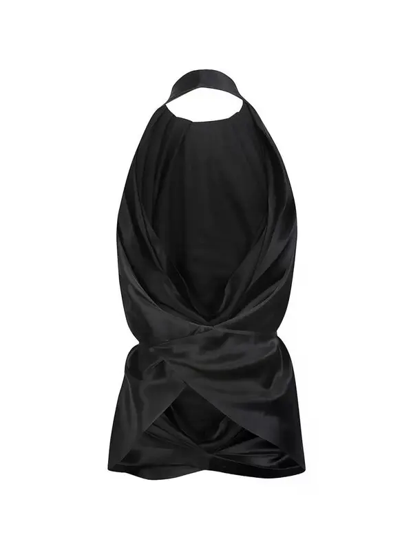 Wardrobe.NYC Draped Tie-waist Top