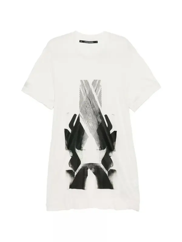 JULIUS Graphic-print T-shirt - Neutrals
