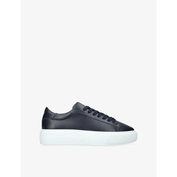 ARNE Essential Leather Trainers - Navy
