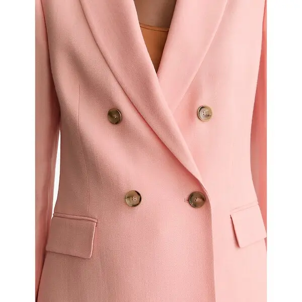 REISS Magda Peak-lapel Double-breasted Woven Blazer
