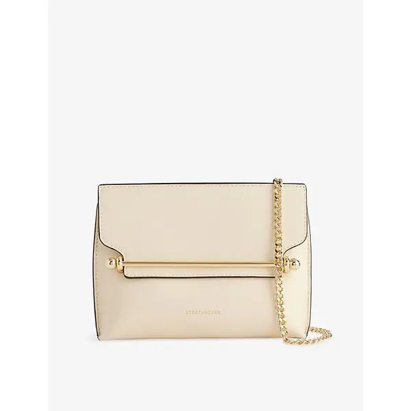 Strathberry Stylist Mini Leather Cross-body Bag - Cream