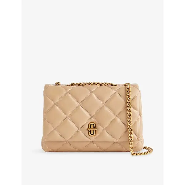 Marc Jacobs The Quilted Slim Dual Convertible Leather Shoulder Bag - Camel
