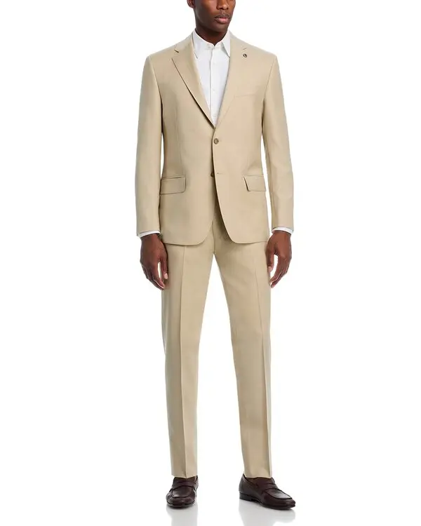 Hart Schaffner Marx Classic Fit Sharkskin Suit - Tan