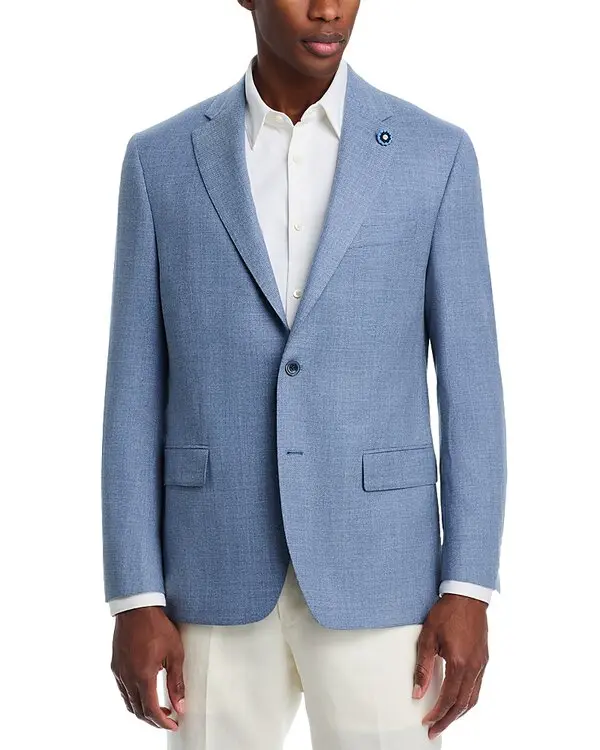 Hart Schaffner Marx Classic Fit Textured Solid Sport Coat - Light Blue