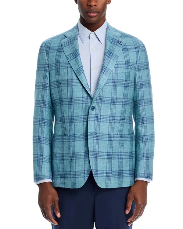 Hart Schaffner Marx Classic Fit Plaid Sport Coat