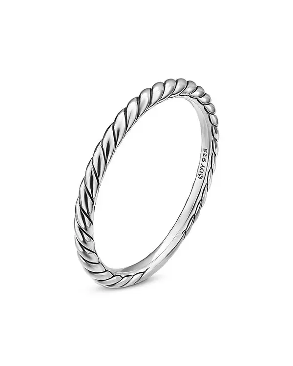 David Yurman Cable Band Ring - Silver