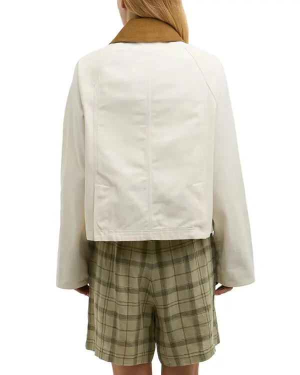 Barbour Cropped Casual Jacket - Light Pear
