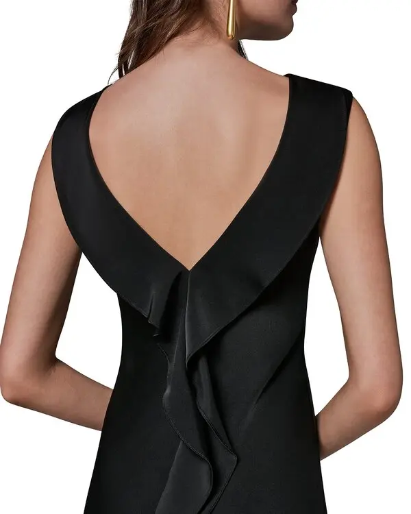 Donna Karan New York Sleeveless Maxi Dress With Ruffled Detail