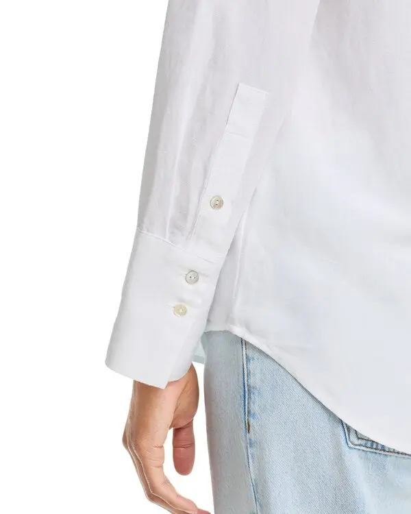 Rails Knox Linen Blend Button Front Shirt