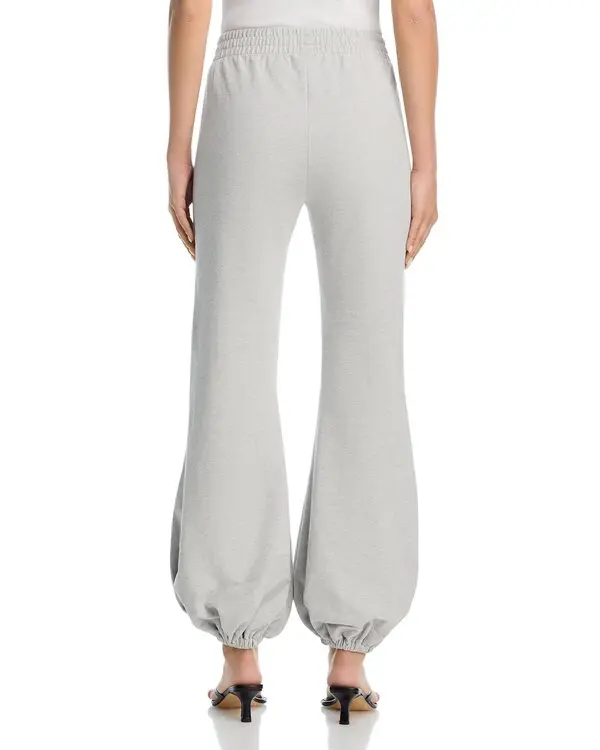 Norma Kamali Boyfriend Puff Jogger Pants - Light Heather Grey
