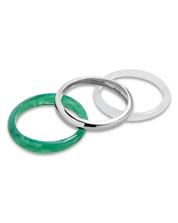 Baublebar Raven Resin Bangle Set - Silver