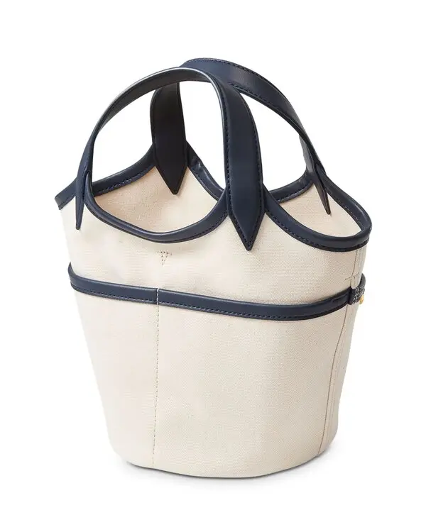 Veronica Beard Canvas Anchor Bag - Navy/ecru