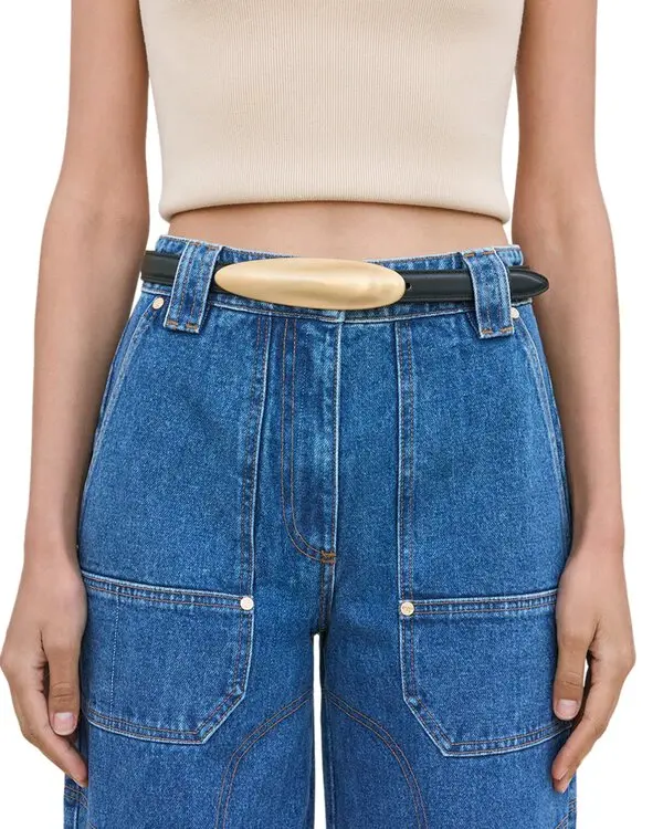 Cult Gaia Fiore Leather Belt
