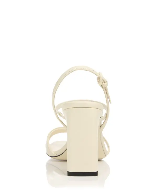 JIMMY CHOO Elsy 85 Block Heel Sandals - Latte