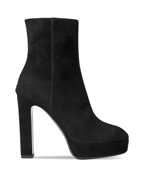 JIMMY CHOO Marene Ab 120 Suede Platform Ankle Boots - Black