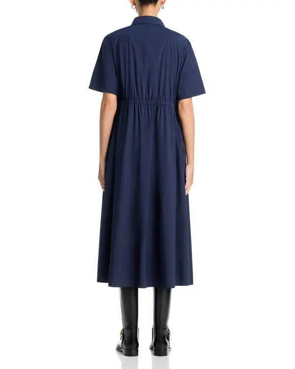 Herno Collared Midi Dress - Navy