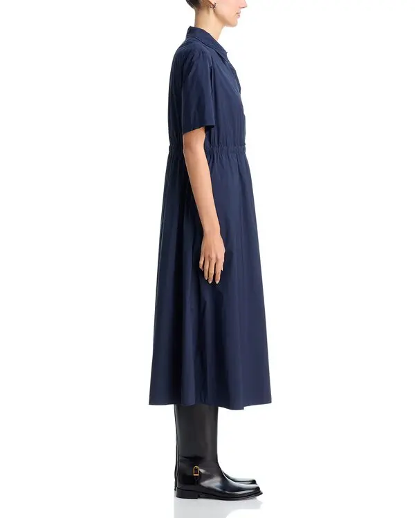 Herno Collared Midi Dress - Navy
