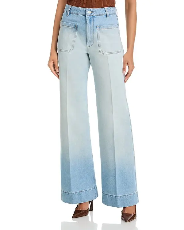 Victoria Beckham Alina Wide Leg Jeans - Heritage Blue