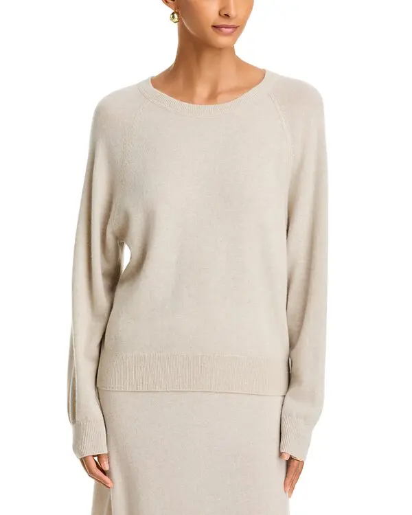 LISA YANG Cambrie Cashmere Sweater - Oyster