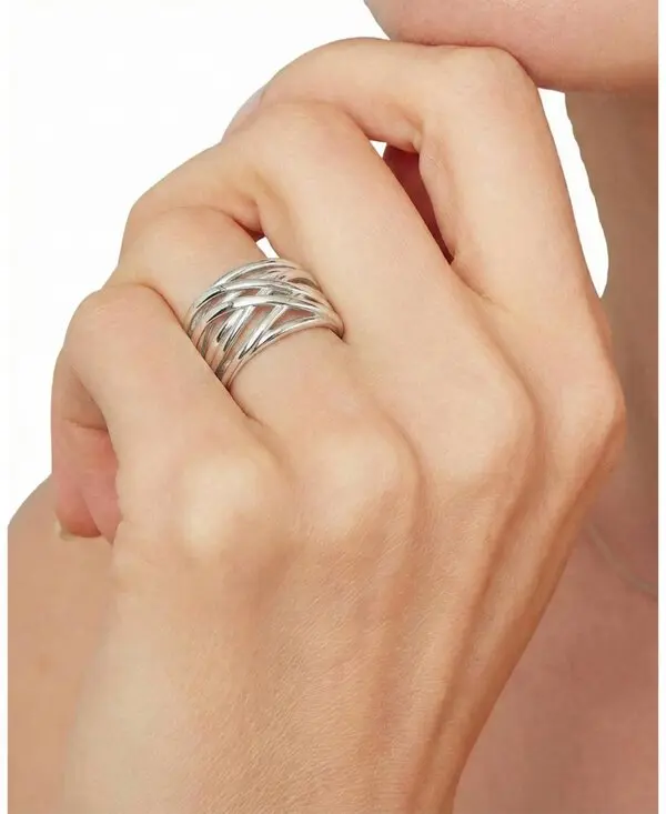 ORADINA Sterling Lattice Ring