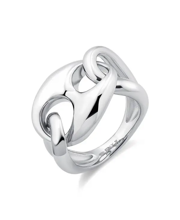 ORADINA Sterling Mariner Link Ring - Silver