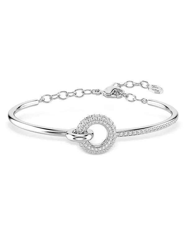 SWAROVSKI Dextera Crystal Circle Bangle Bracelet - Silver