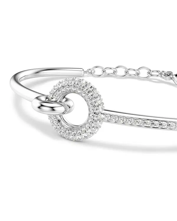 SWAROVSKI Dextera Crystal Circle Bangle Bracelet - Silver