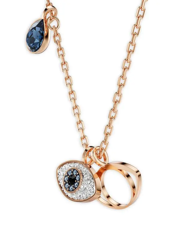 SWAROVSKI Symbolica Crystal Evil Eye Pendant Necklace - Blue