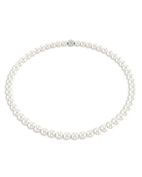 SWAROVSKI Matrix Crystal Imitation Pearl Necklace - White