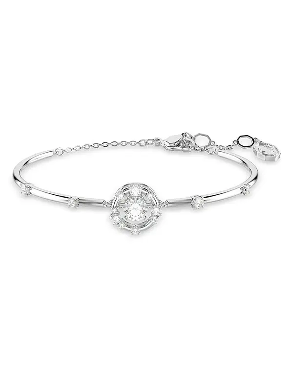 SWAROVSKI Constella Dancing Stone Bangle Bracelet - Silver