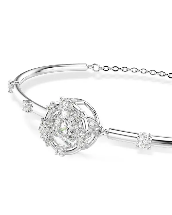 SWAROVSKI Constella Dancing Stone Bangle Bracelet - Silver